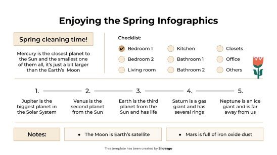 Enjoying the Spring Infographics Template