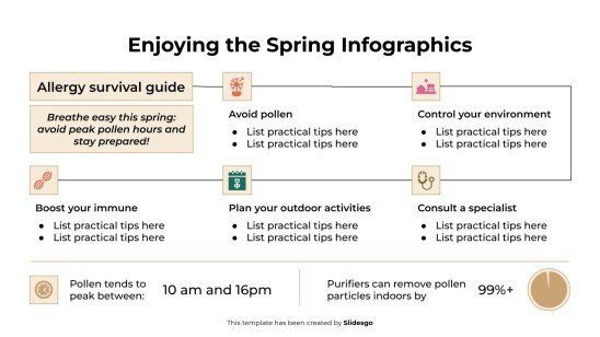 Enjoying the Spring Infographics Template
