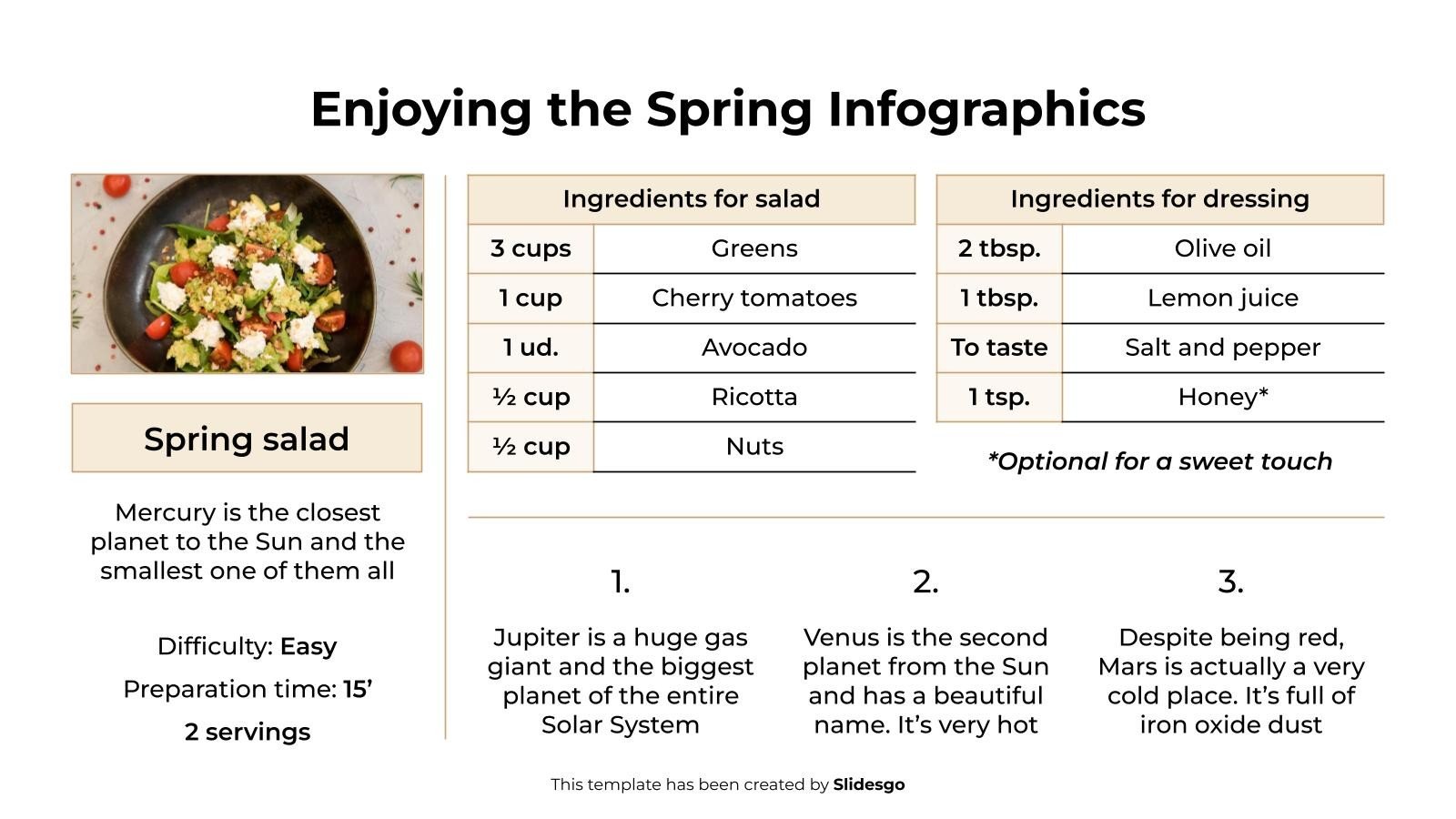 Enjoying the Spring Infographics Template