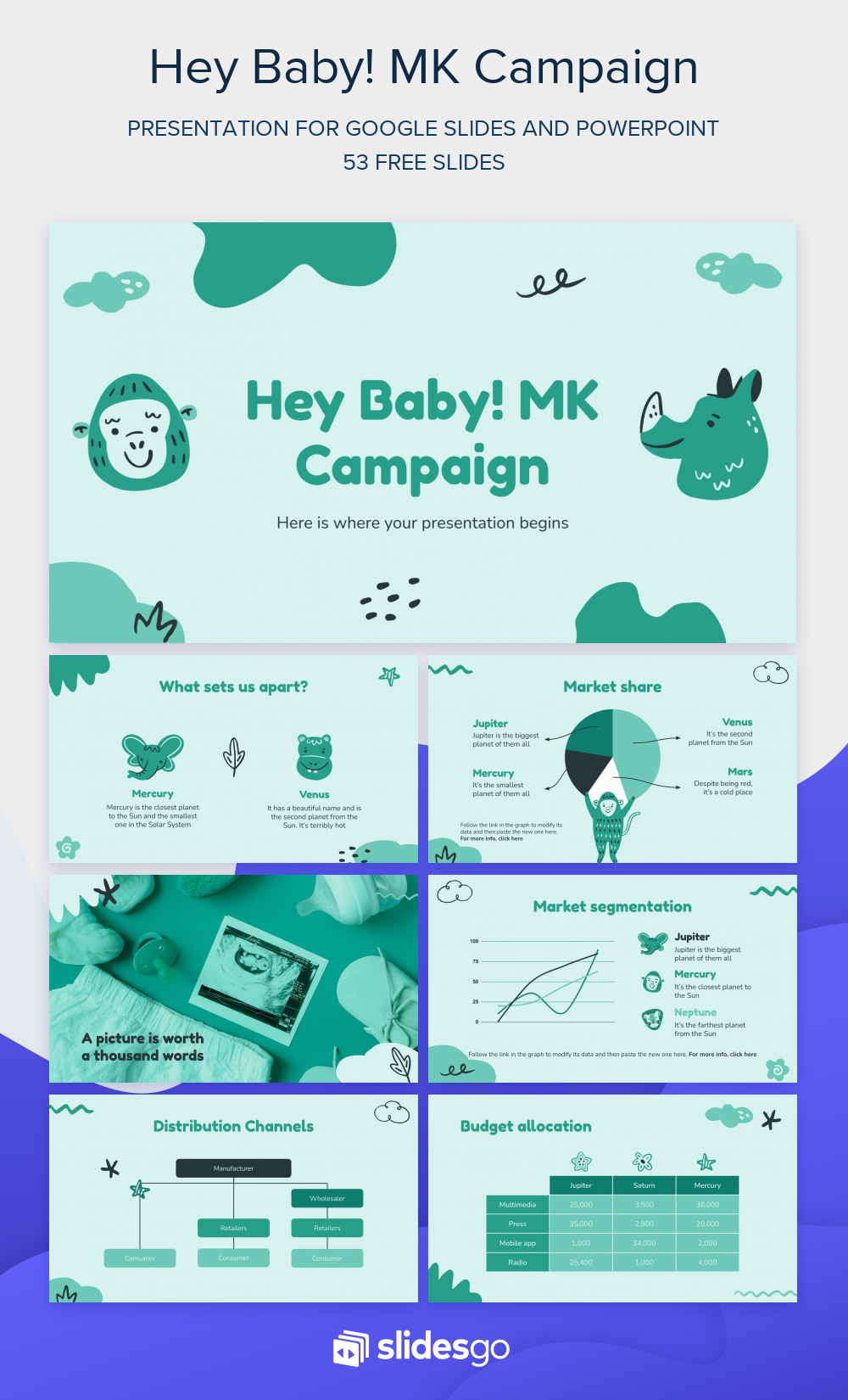 Hey Baby! MK Campaign | Google Slides & PowerPoint template