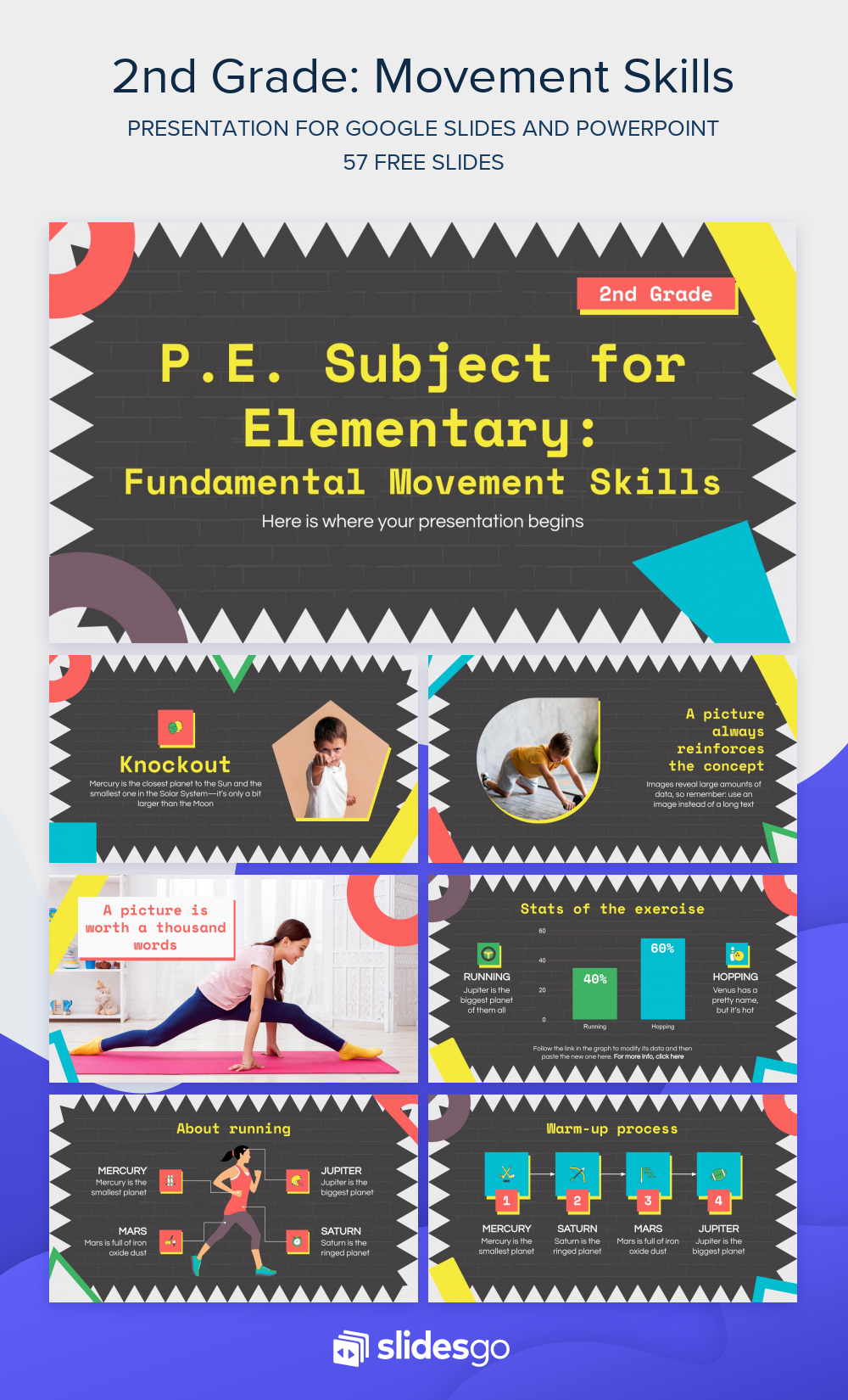 P.E. Class: Fundamental Movement Skills | Google Slides & PPT