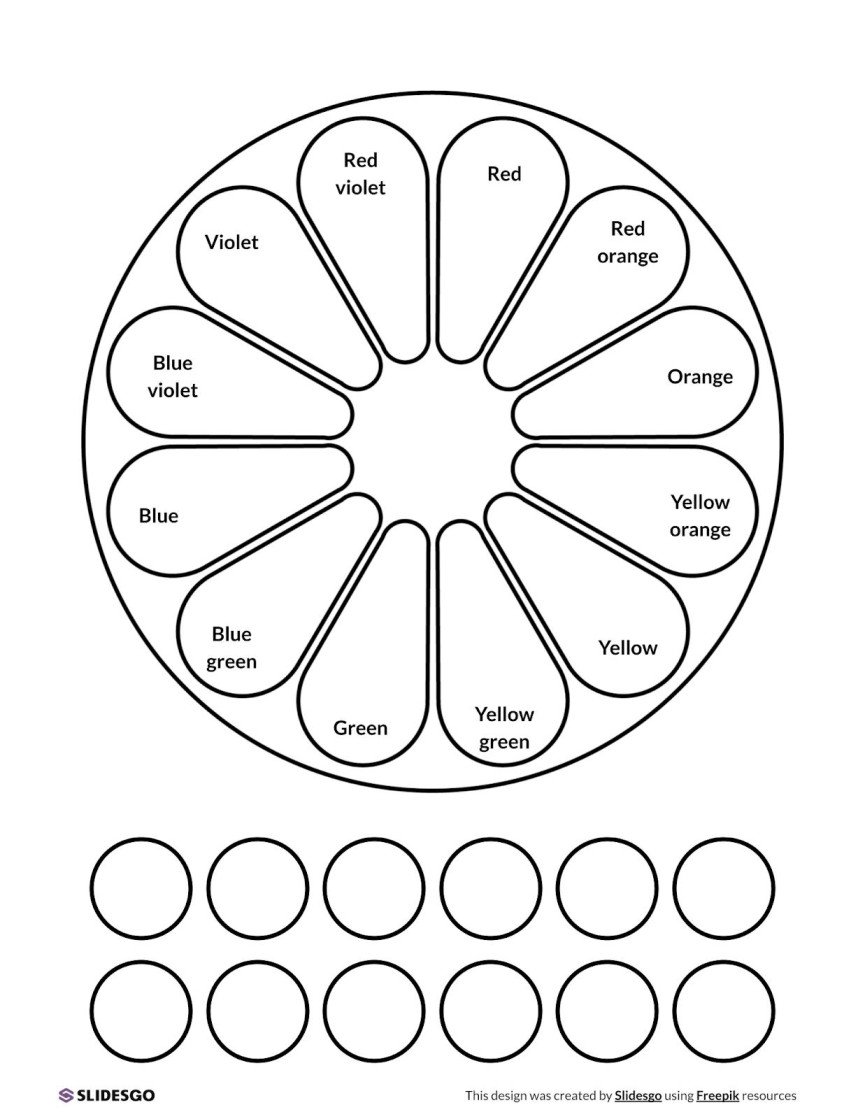 Color Wheel Coloring Book Presentation