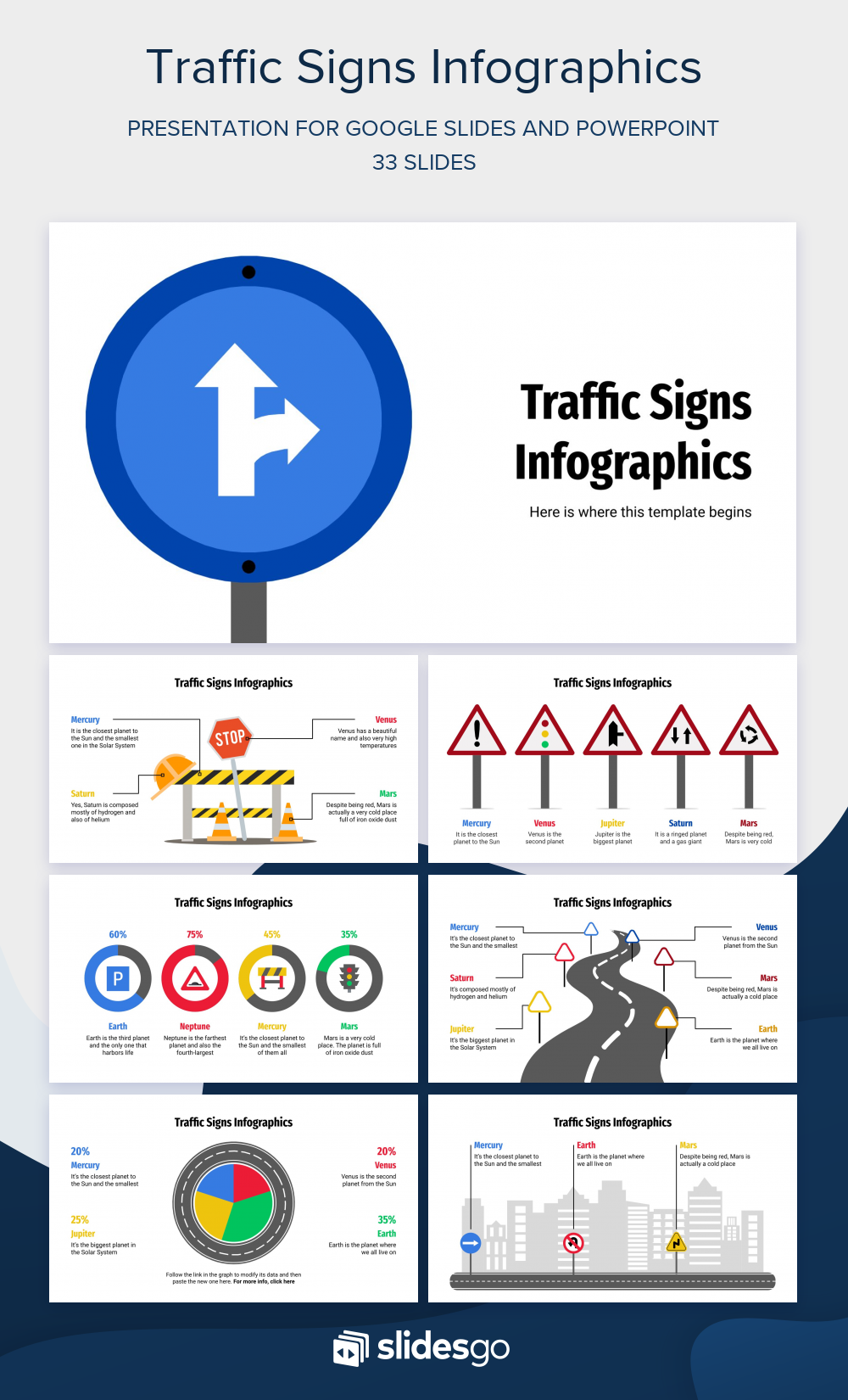 Traffic Signs Infographics | Google Slides & PPT template