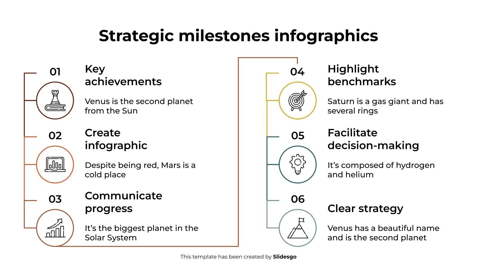 Strategic Milestones Infographics Template