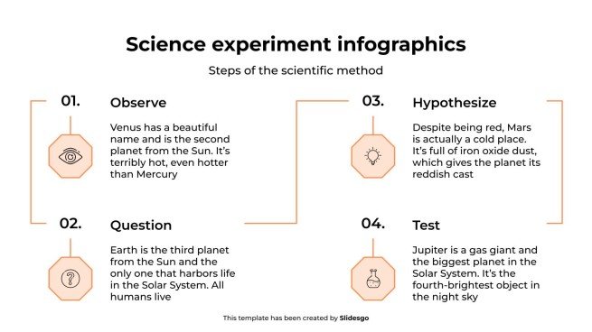 Science Experiment Infographics Template