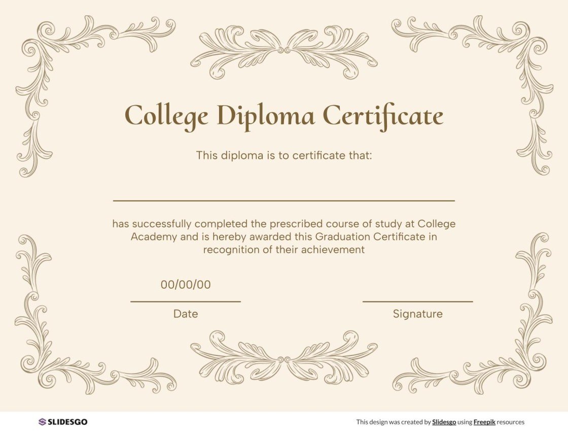 College Diploma Presentation