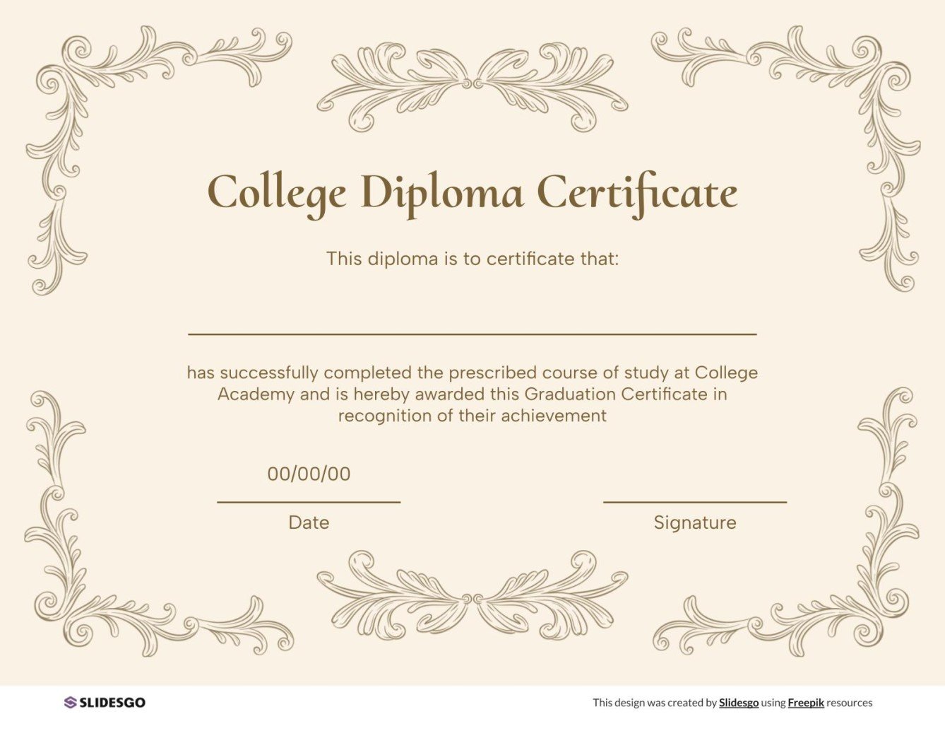 College Diploma Presentation