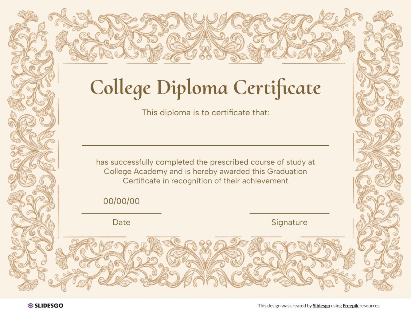 College Diploma Presentation