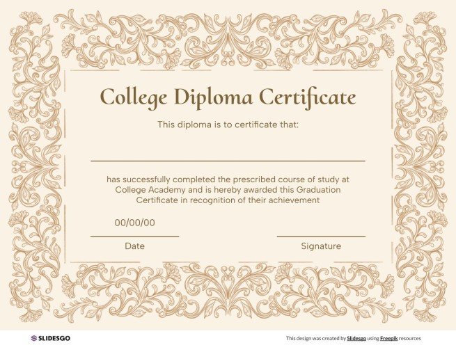 College Diploma Presentation