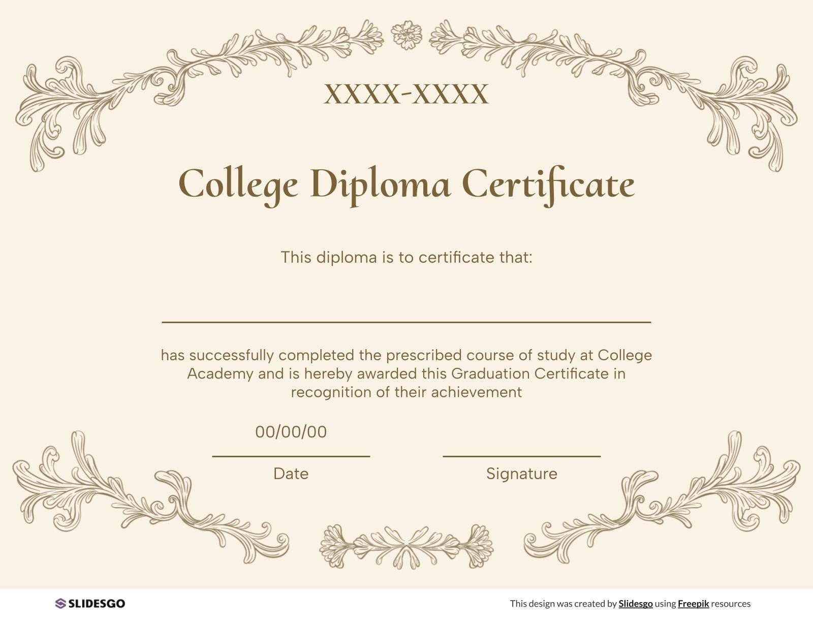 College Diploma Presentation