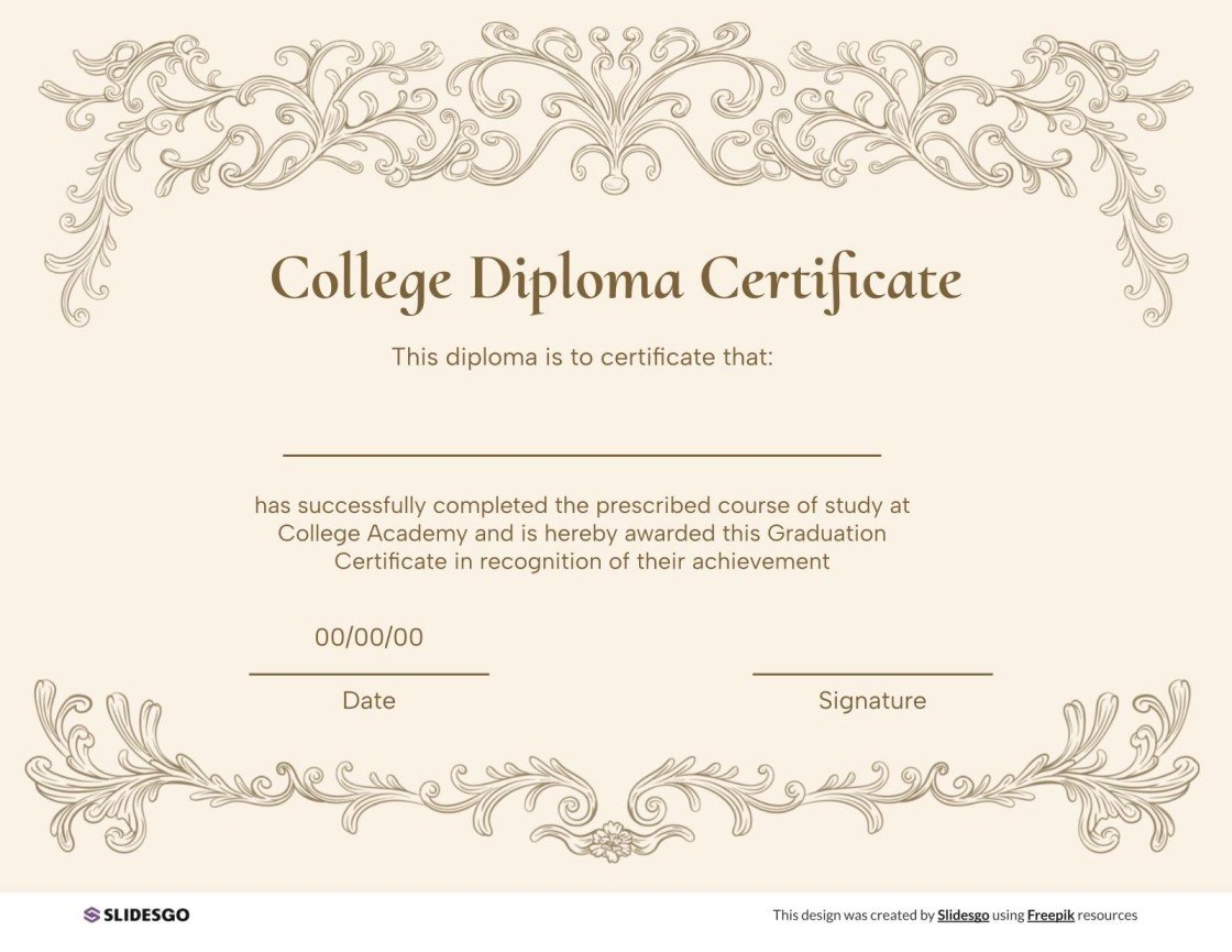 College Diploma Presentation