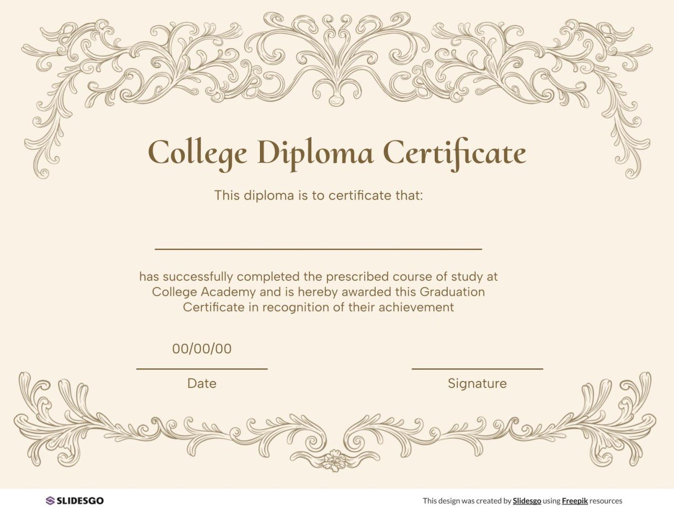 College Diploma Presentation
