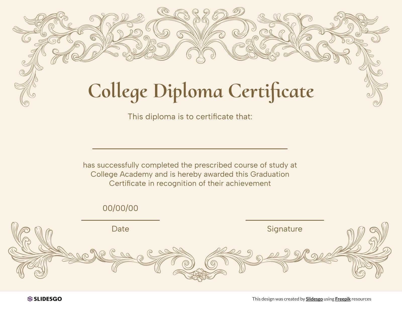 College Diploma Presentation