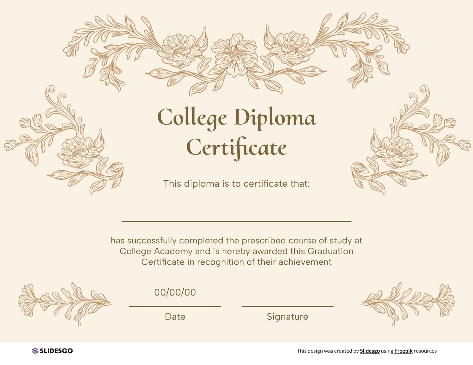 College Diploma Presentation