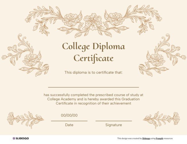 College Diploma Presentation