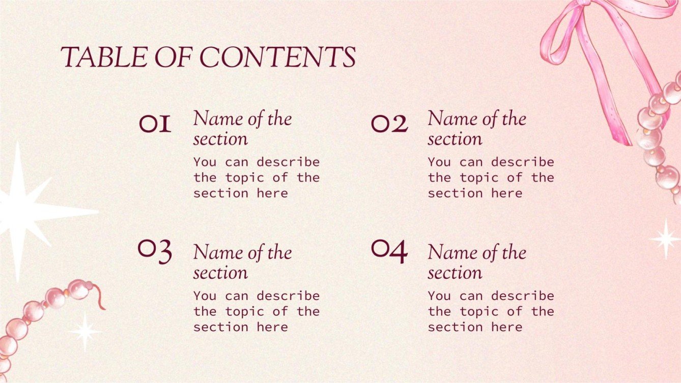 Coquette Soft Style Presentation