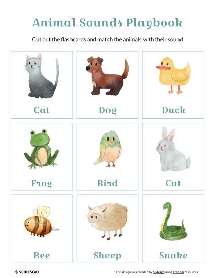 Animal Sounds Playbook Presentation