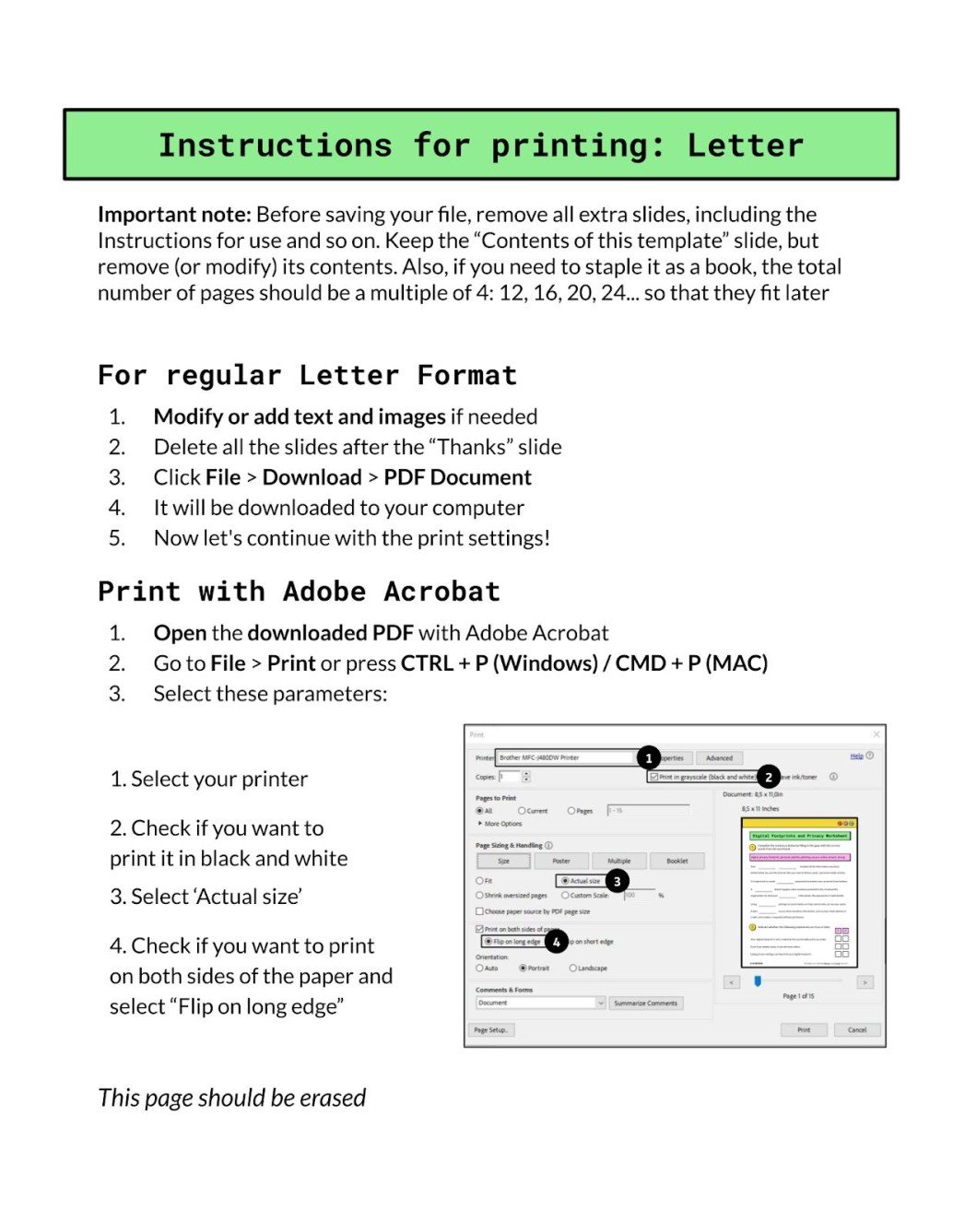 Digital Footprints and Privacy Worksheet Presentation