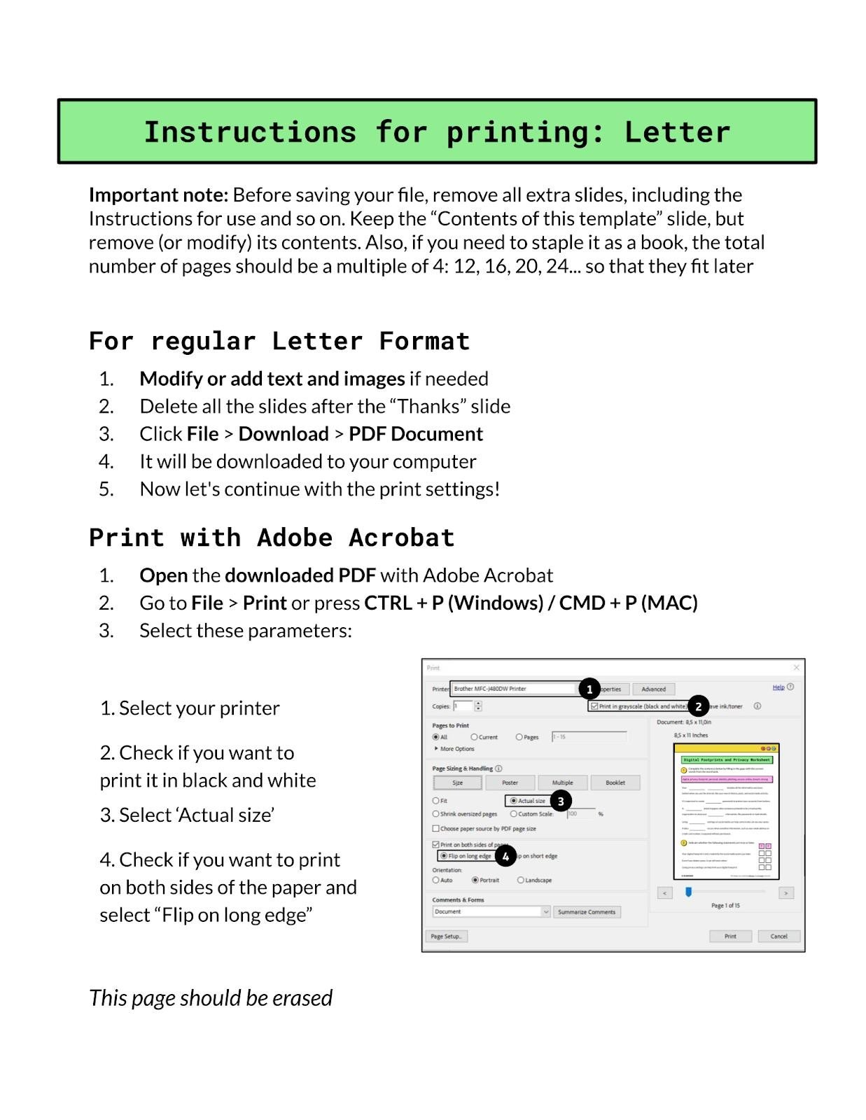 Digital Footprints and Privacy Worksheet Presentation