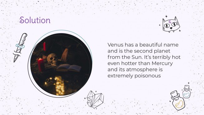 Pitch deck mágico con doodles | Google Slides y PowerPoint