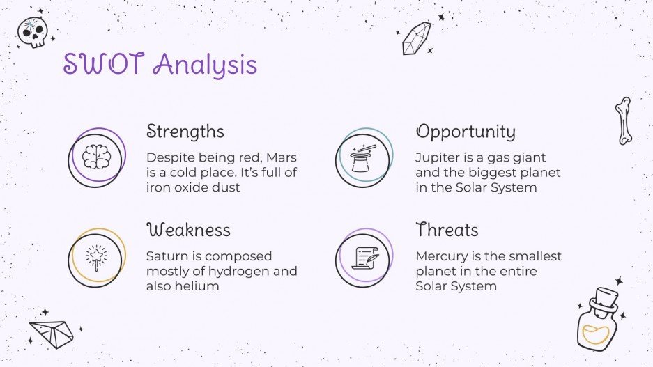 Pitch deck mágico con doodles | Google Slides y PowerPoint