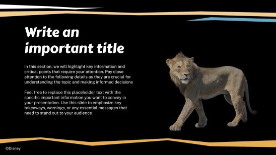 Mufasa: The Lion King Presentation