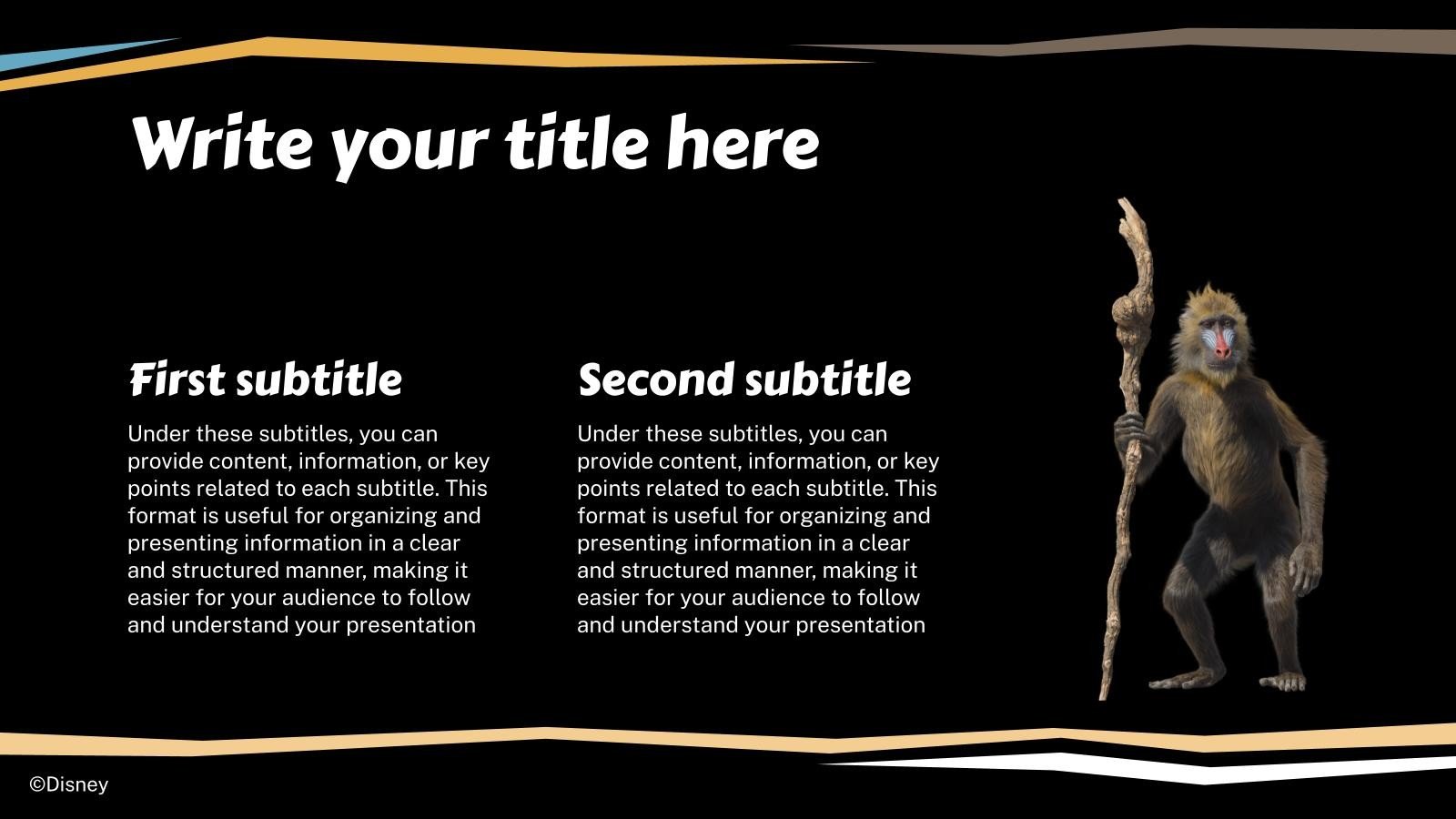 Mufasa: The Lion King Presentation