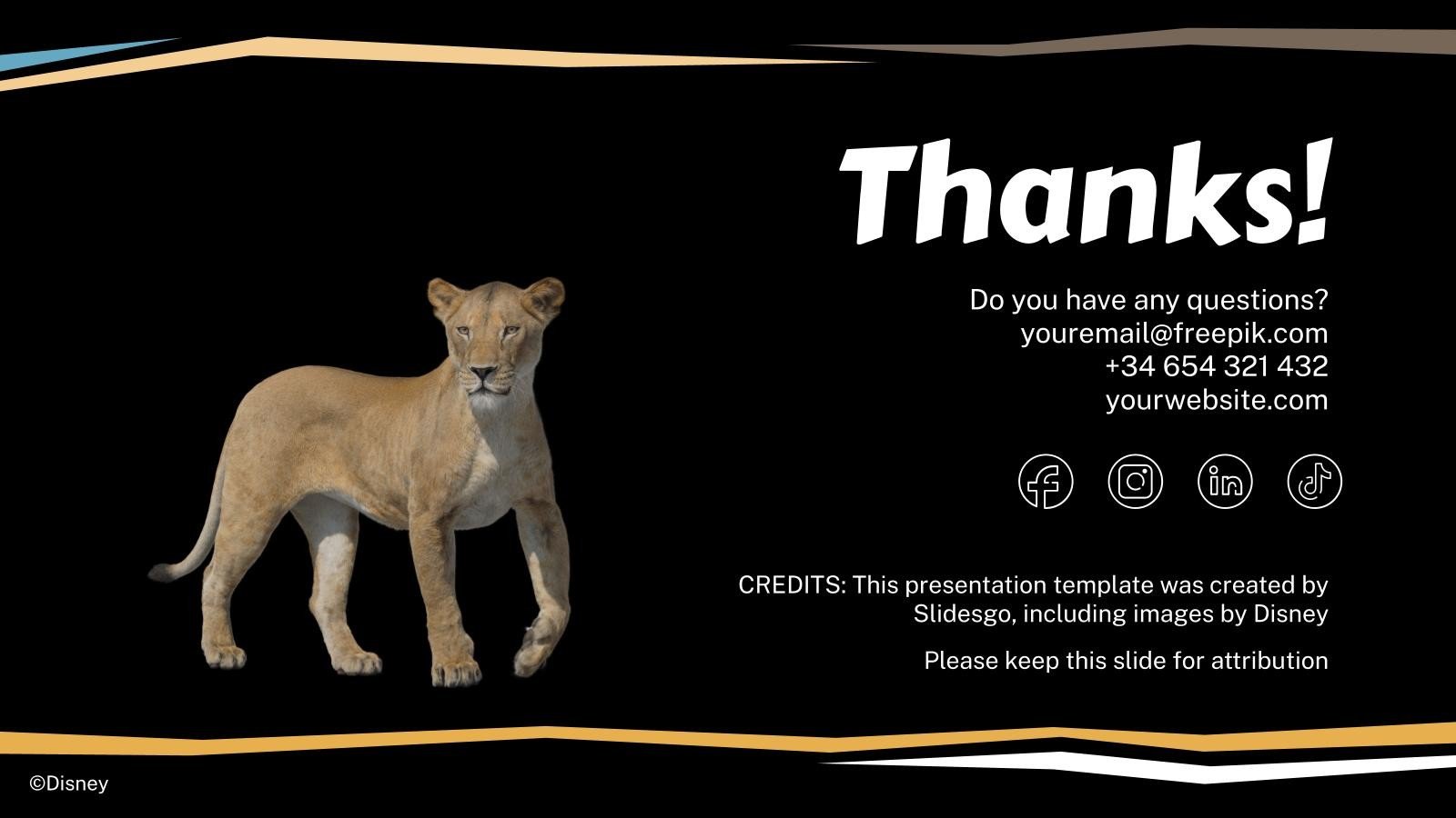 Mufasa: The Lion King Presentation