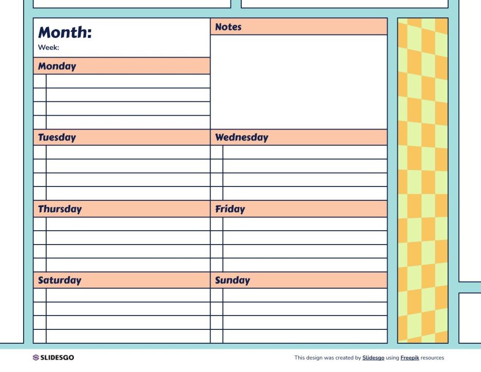 Comic Aesthetic Planner Template