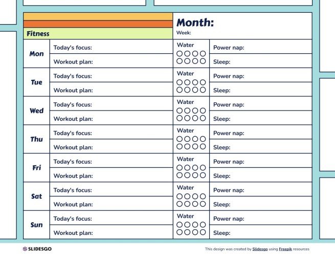 Comic Aesthetic Planner Template