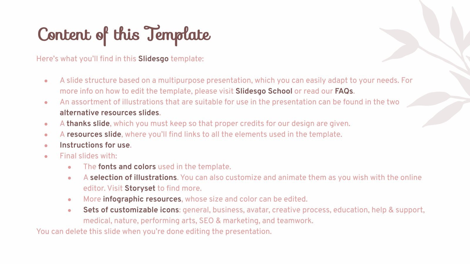 Pastel Pink Business Agenda | Google Slides & PPT Template