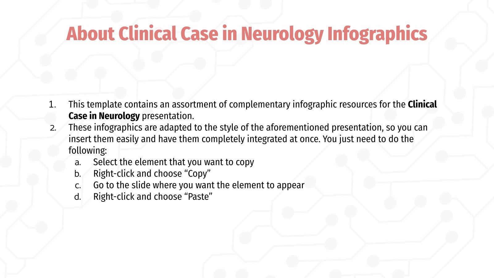 Clinical Case in Neurology Infographics | Google Slides & PPT