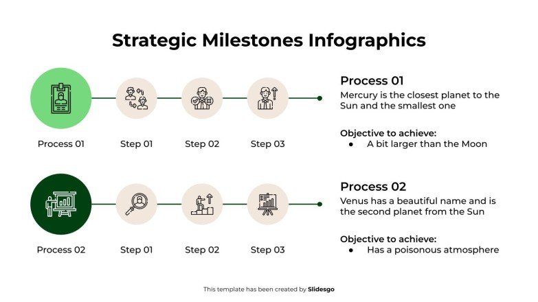 Strategic Milestones Infographics Template