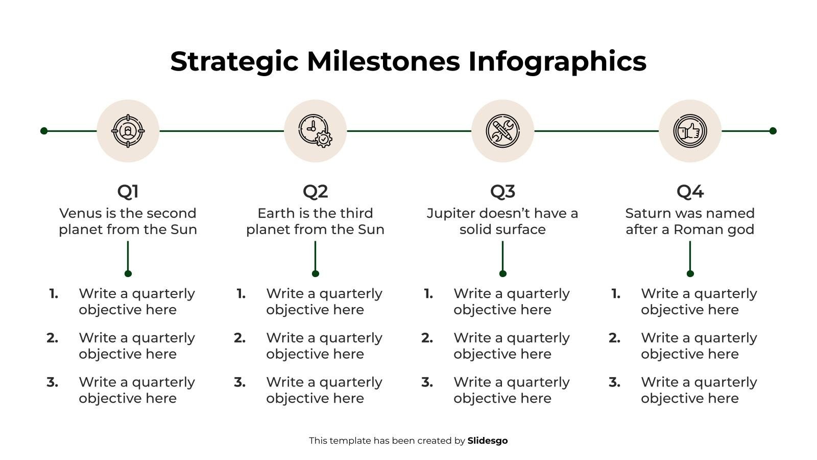 Strategic Milestones Infographics Template