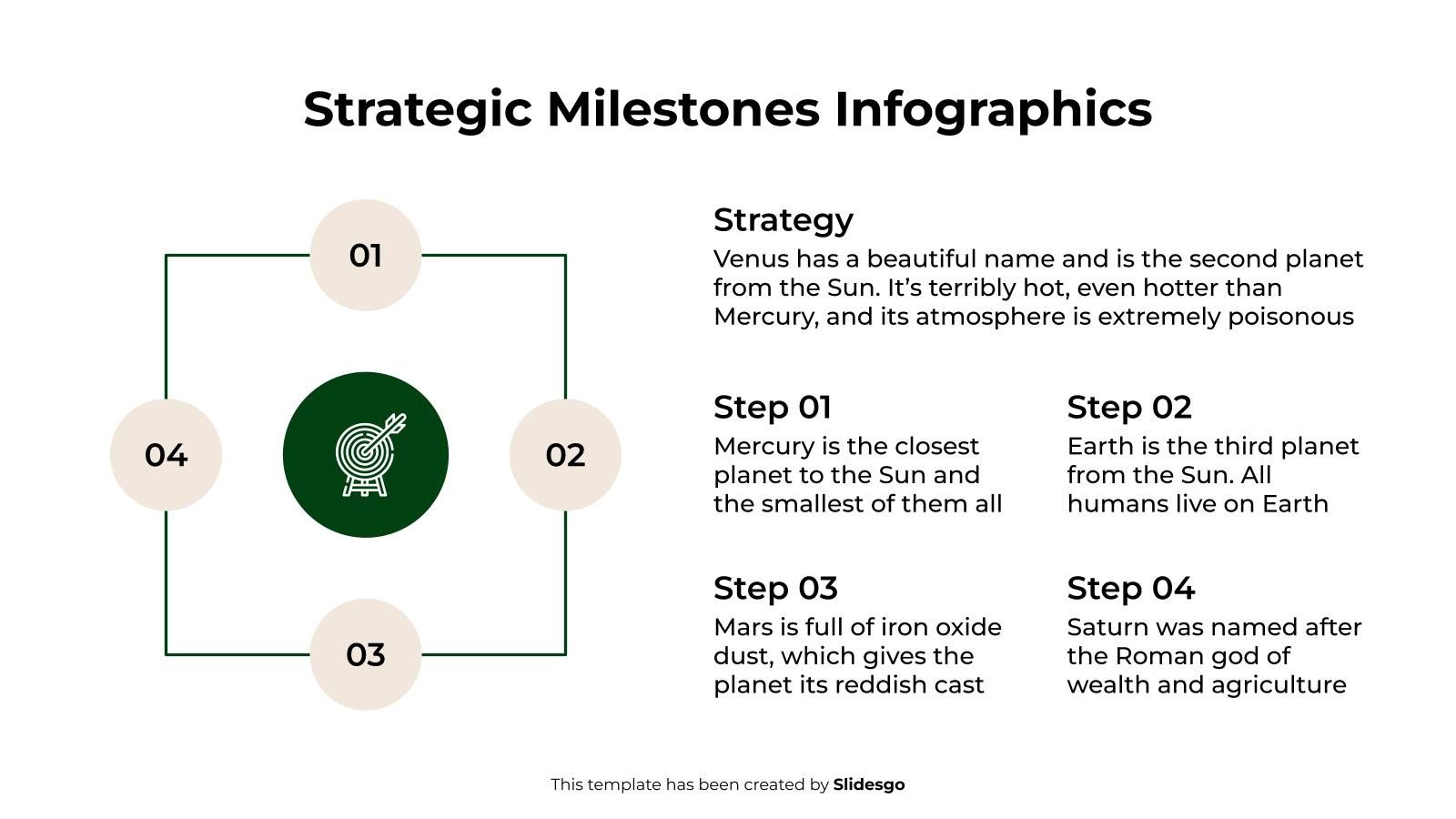 Strategic Milestones Infographics Template