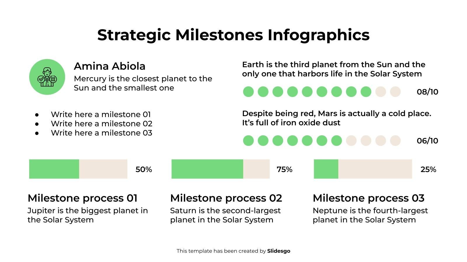 Strategic Milestones Infographics Template