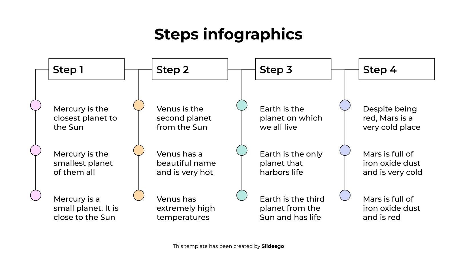 Steps Infographics Template