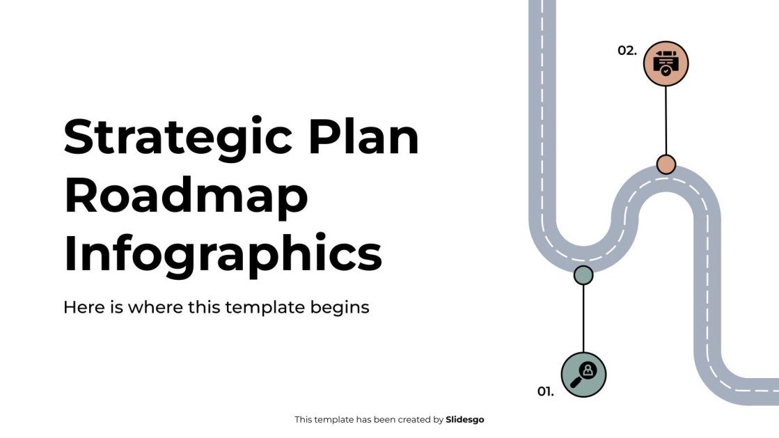 Strategic Plan Roadmap Infographics Template