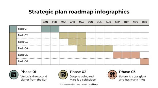 Strategic Plan Roadmap Infographics Template