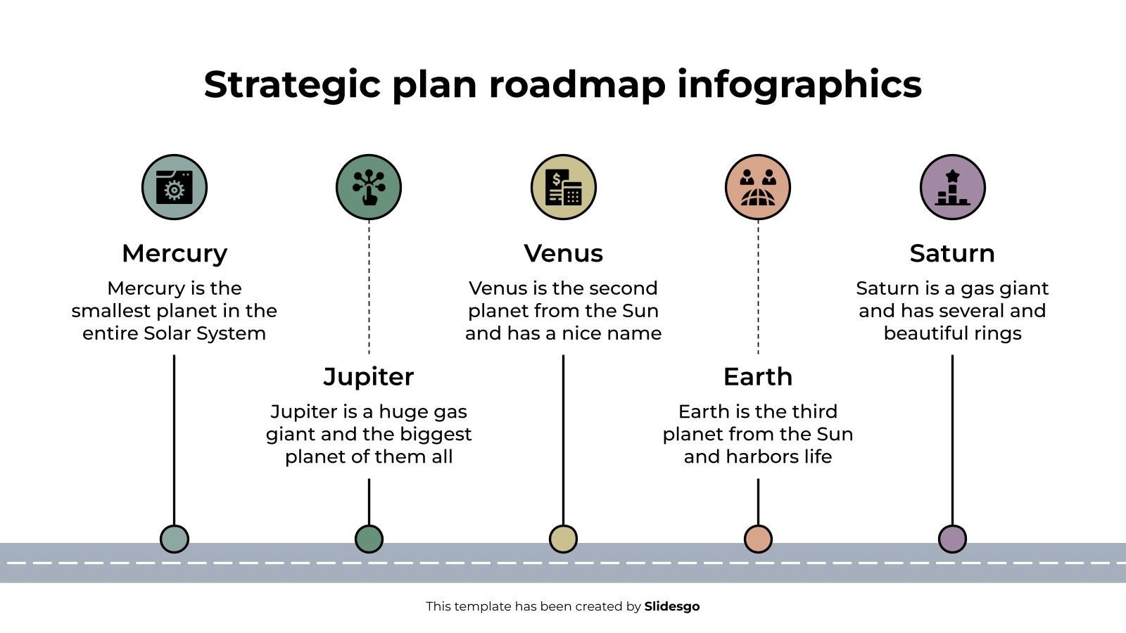 Strategic Plan Roadmap Infographics Template