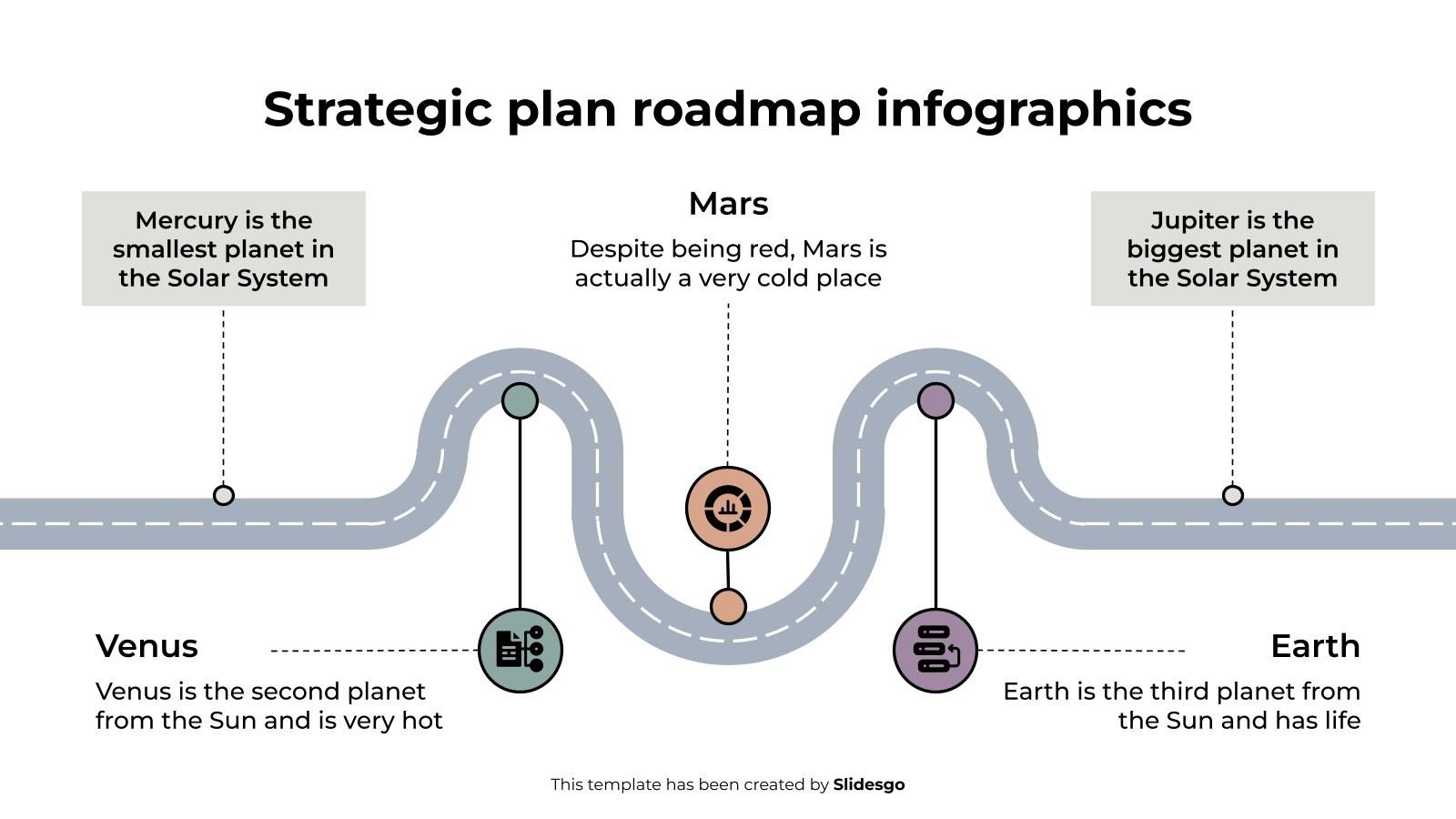 Strategic Plan Roadmap Infographics Template