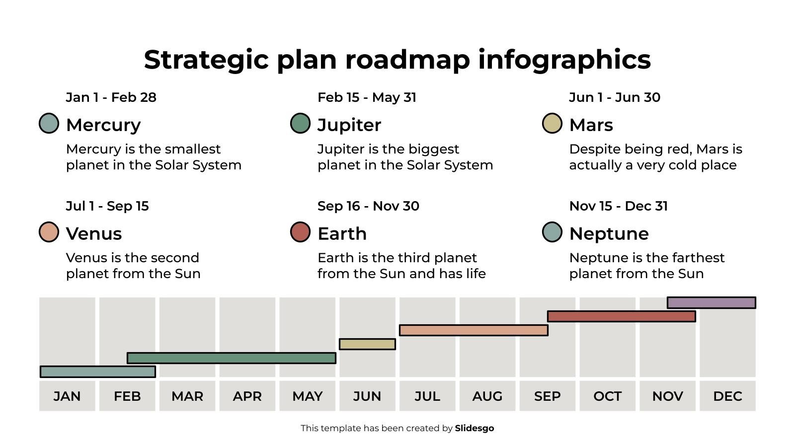 Strategic Plan Roadmap Infographics Template
