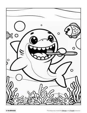 dental coloring pages for toddlers