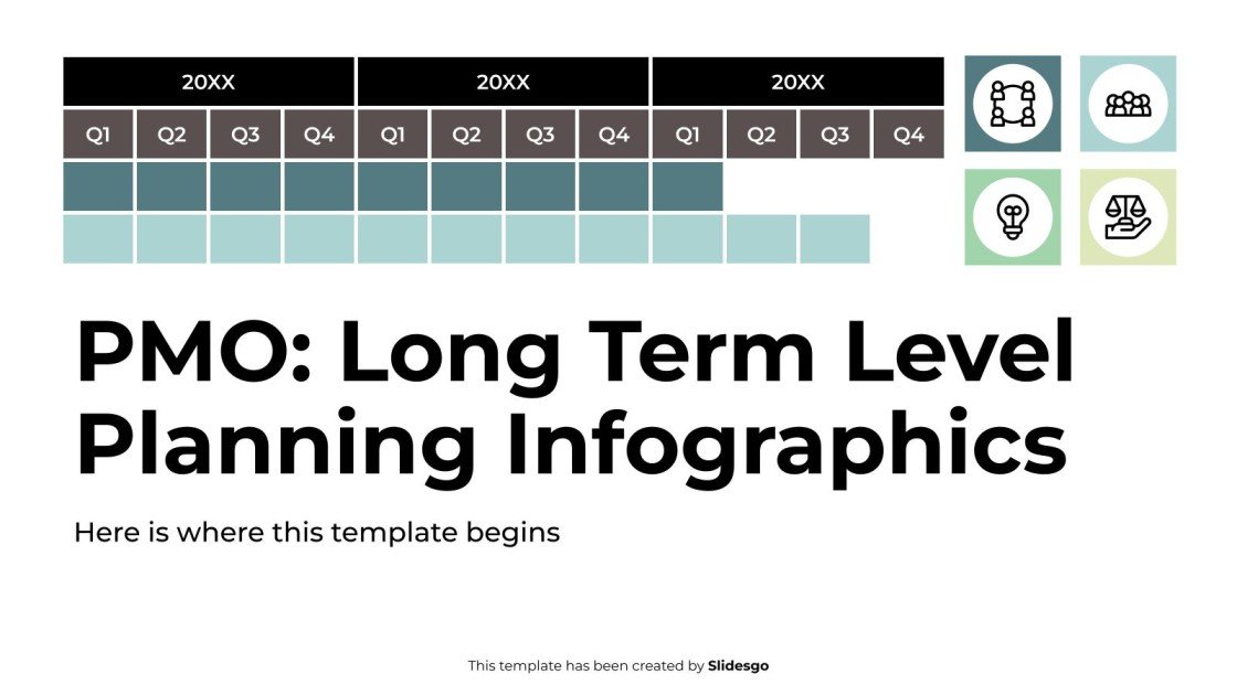PMO: Long Term Level Planning Infographics Template