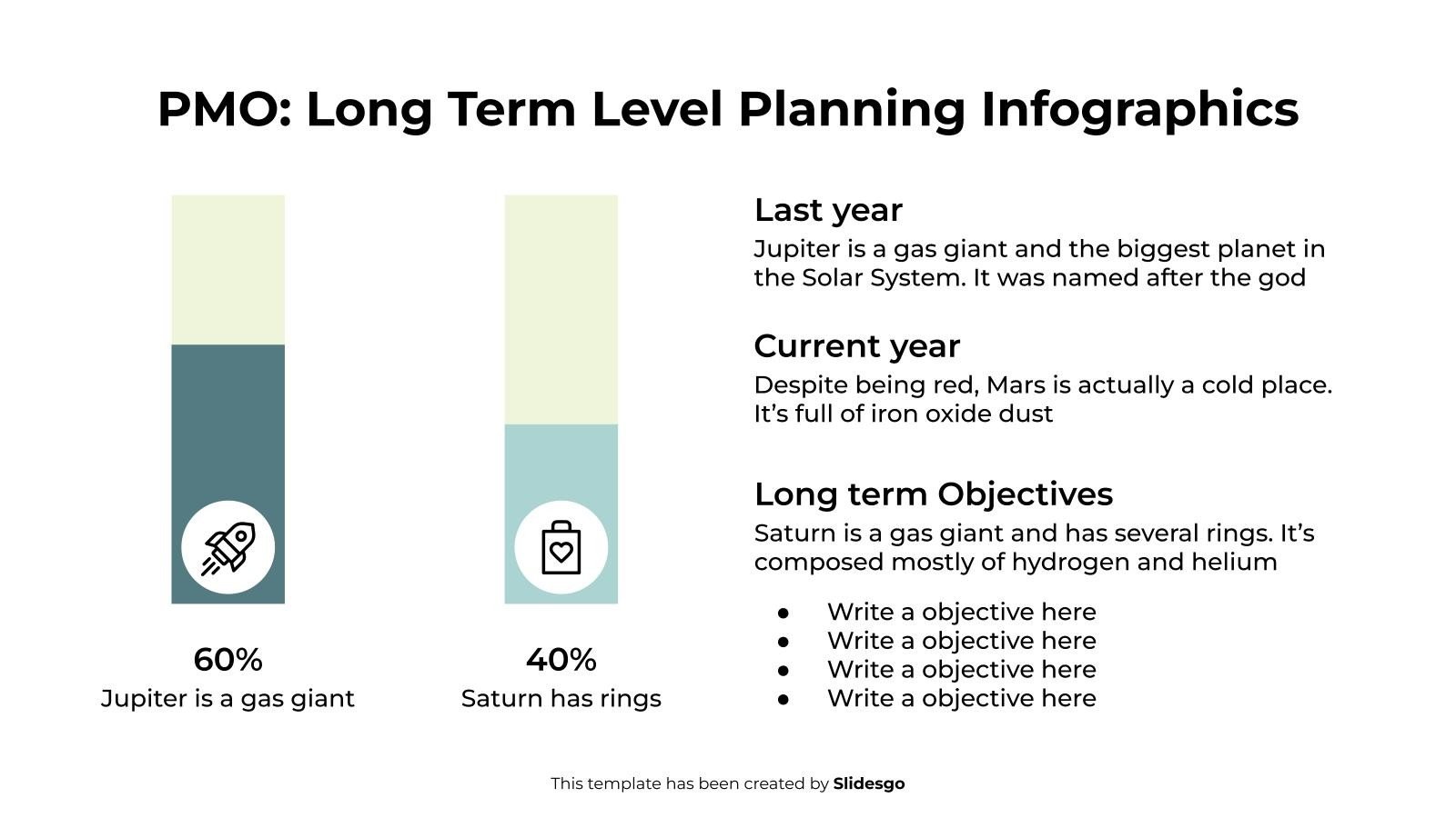 PMO: Long Term Level Planning Infographics Template