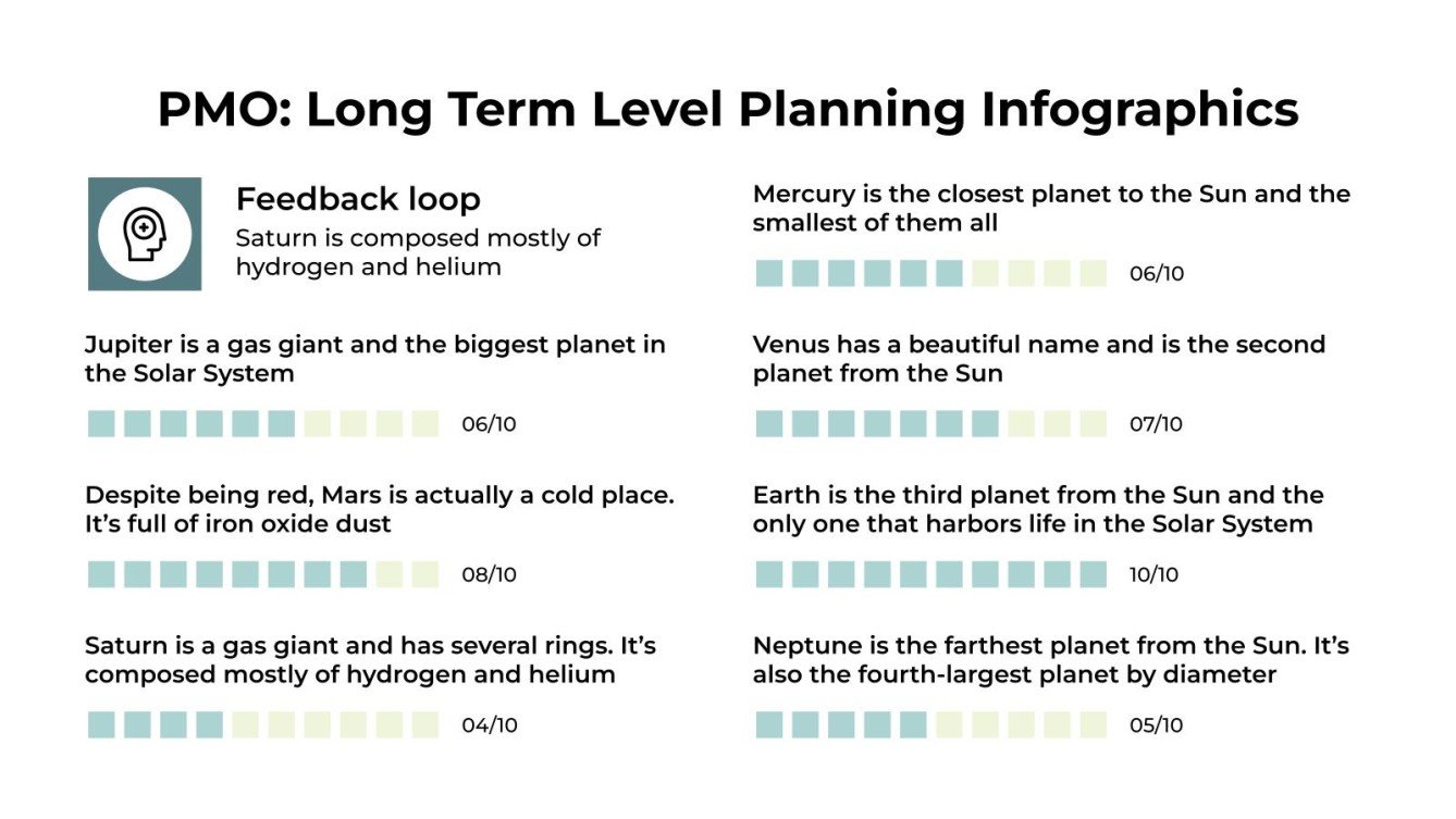 PMO: Long Term Level Planning Infographics Template