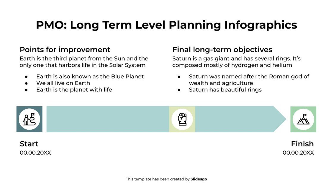 PMO: Long Term Level Planning Infographics Template