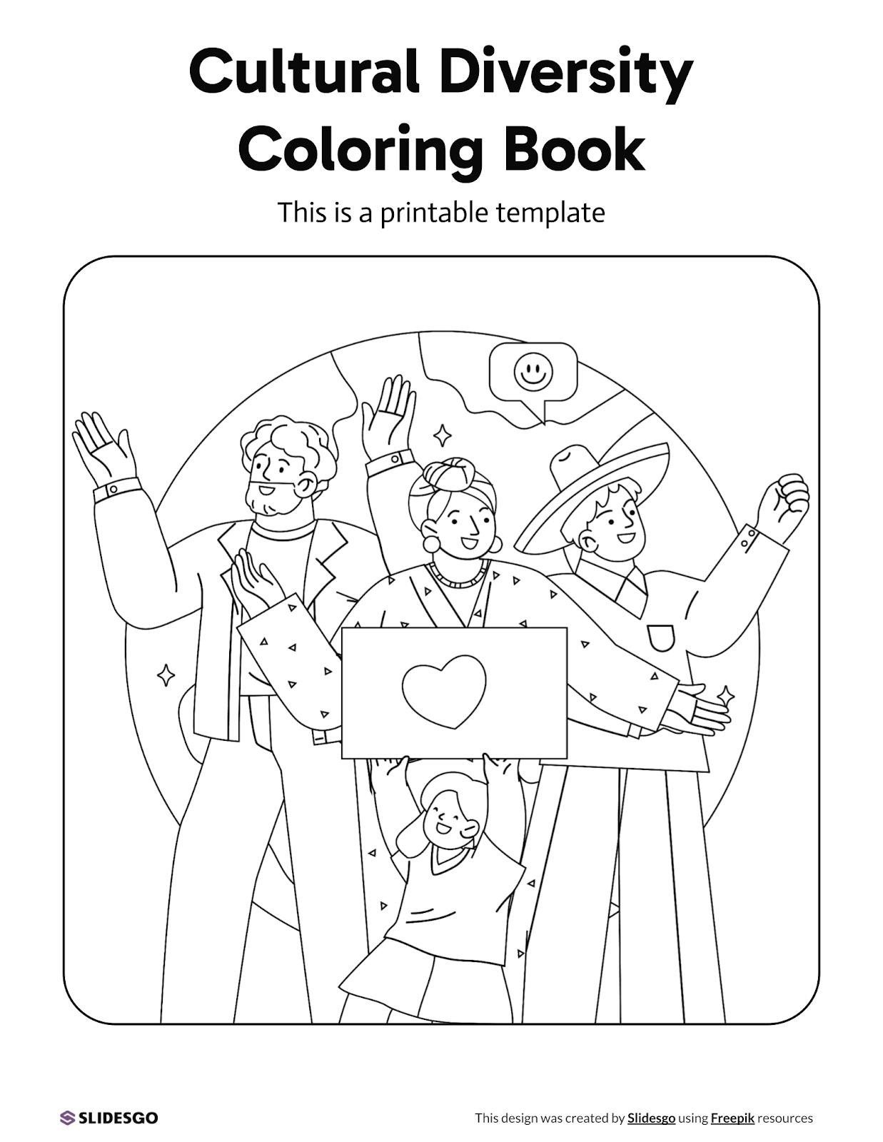 Cultural Diversity Coloring Book Presentation