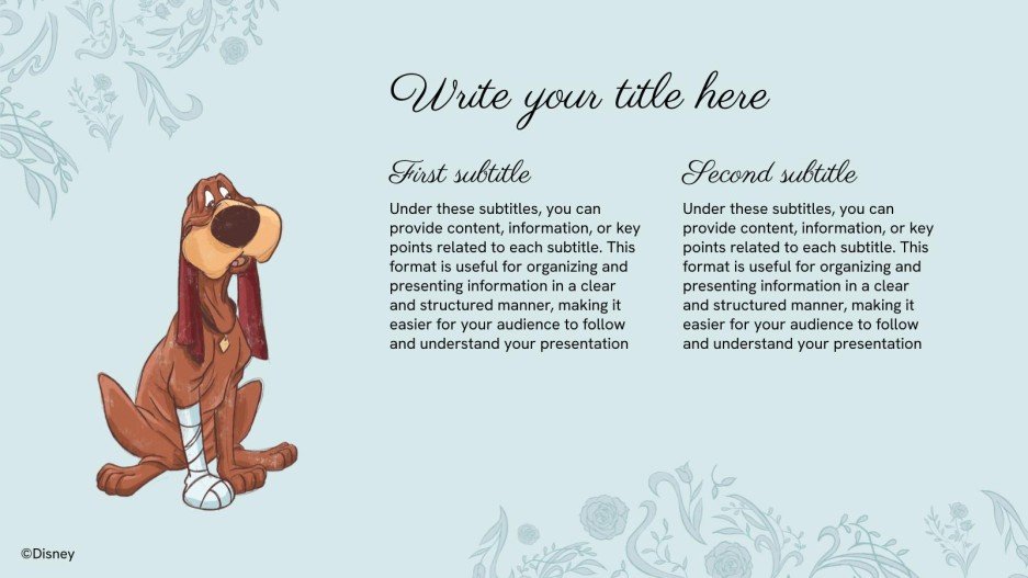 Lady and the Tramp Template