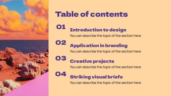 Sunset Horizons Theme Presentation